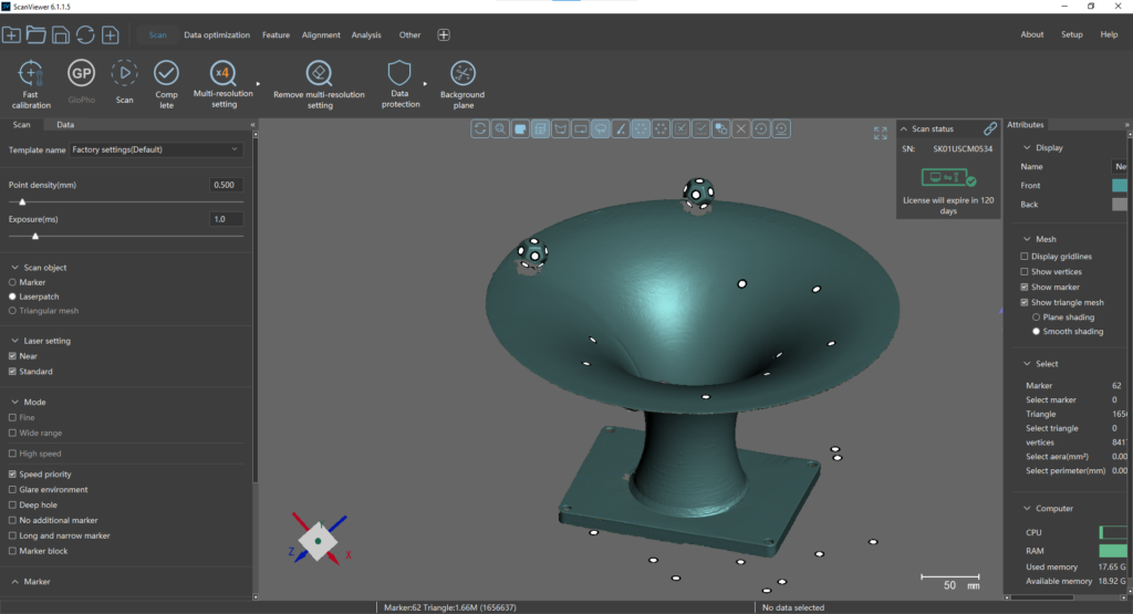 scan 3D - Multistation