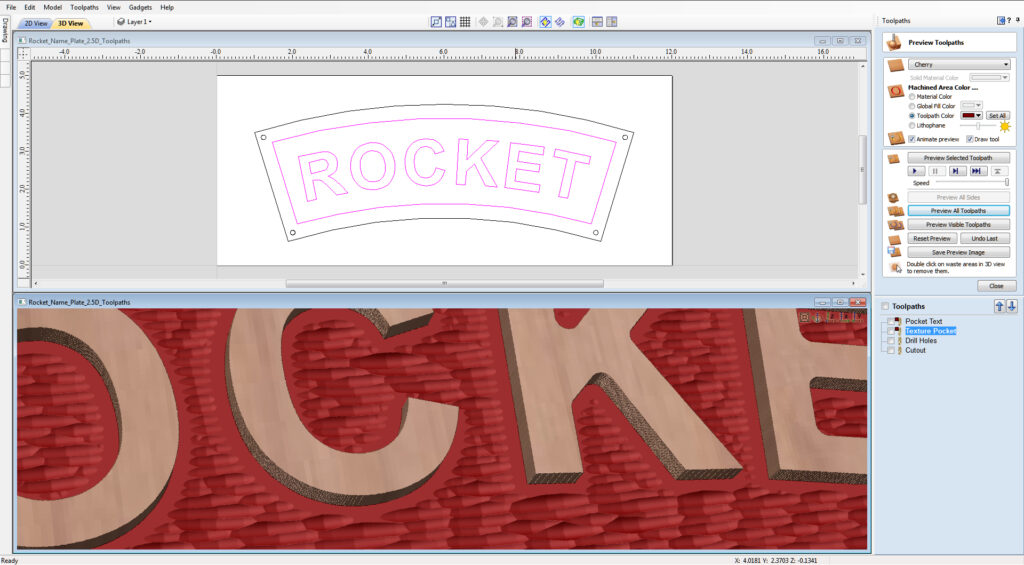 VECTRIC VCarve Texturetotoolpath - Multistation EN